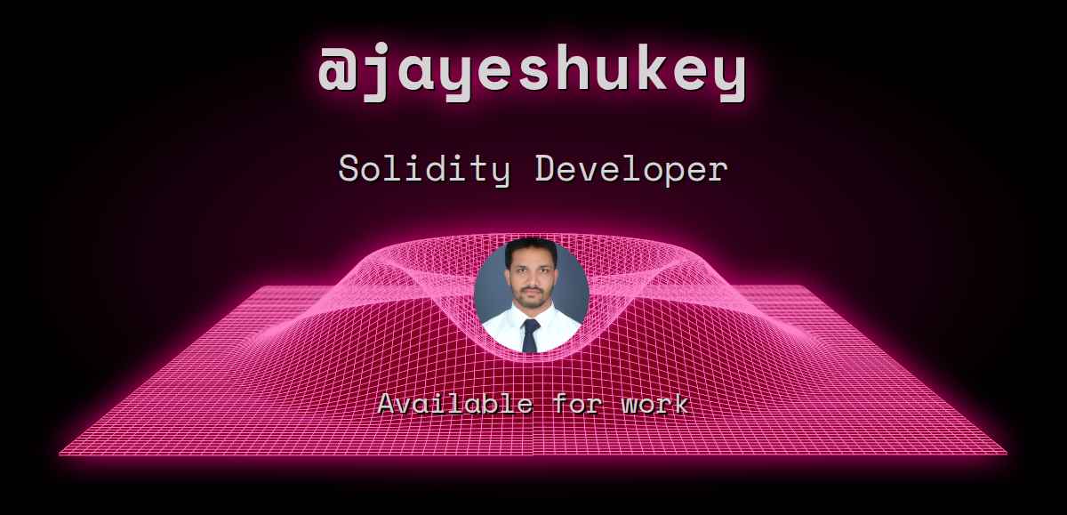 Solidity Developer in India: @jayeshukey | Web3 Jobs