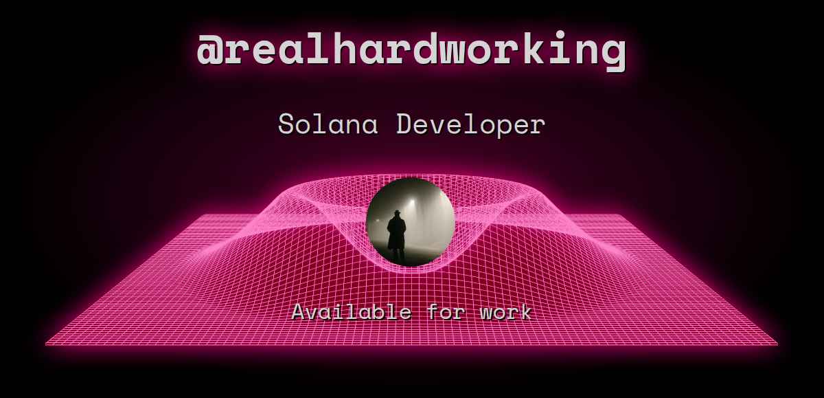 Solana Developer in Japan: @realhardworking | Web3 Jobs