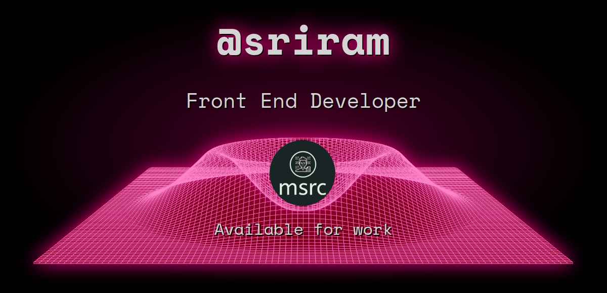 Web3 Front End Developer in India: @sriram | Web3 Jobs