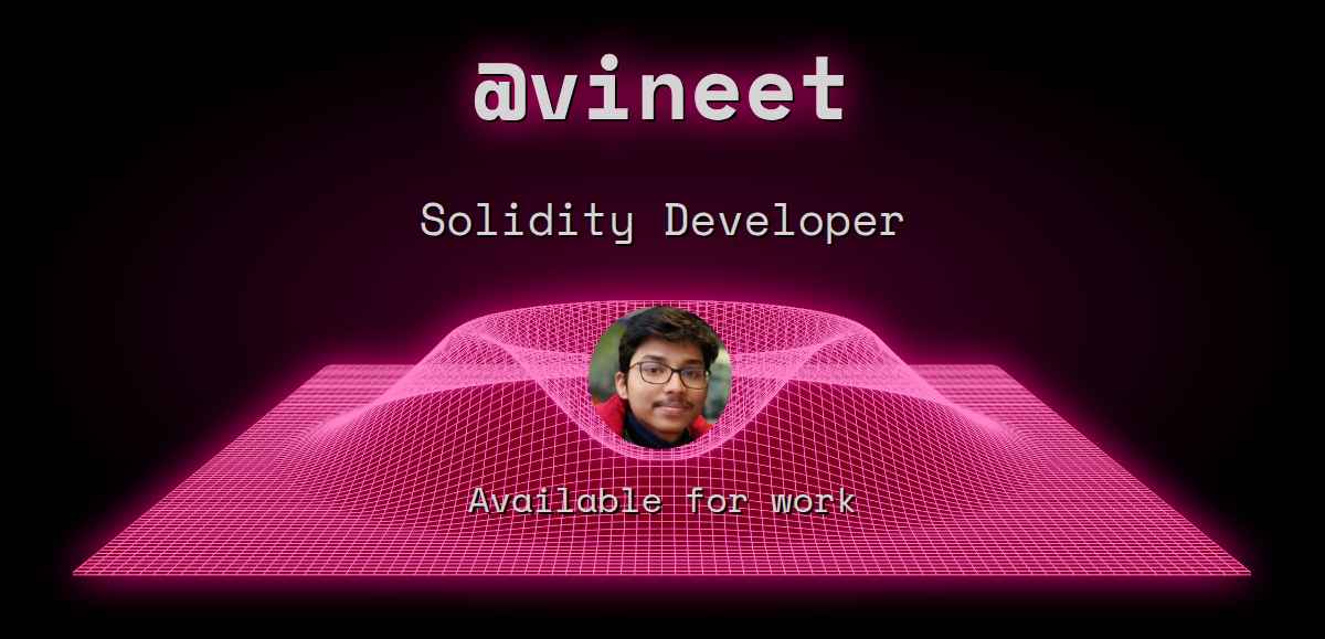 Solidity Developer in India: @vineet | Web3 Jobs