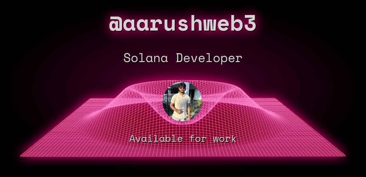 Solidity Developer in India: @aarushweb3 | Web3 Jobs