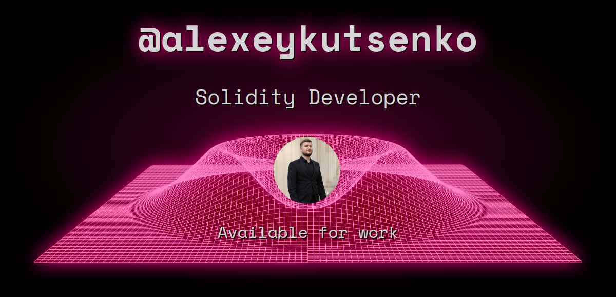 Solidity Developer in Remote: @alexeykutsenko | Web3 Jobs