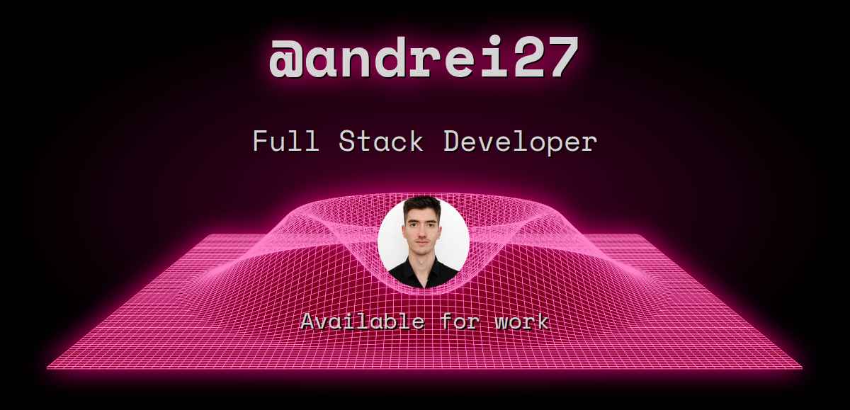 Web3 Full Stack Developer in Romania: @andrei27 | Web3 Jobs