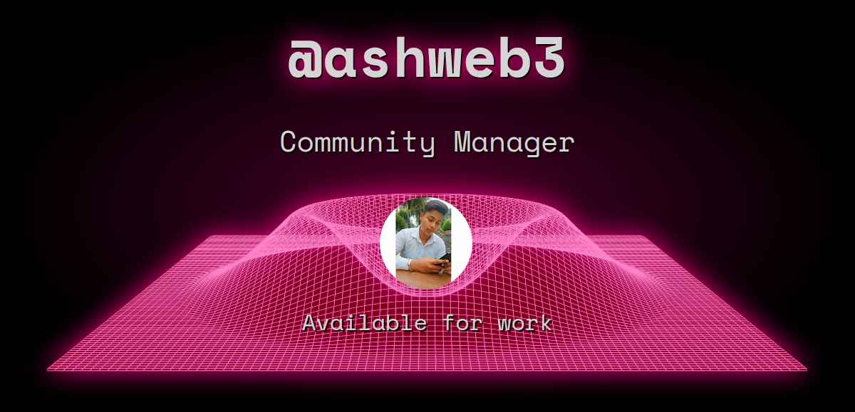 Web3 Community Manager in India: @ashweb3 | Web3 Jobs