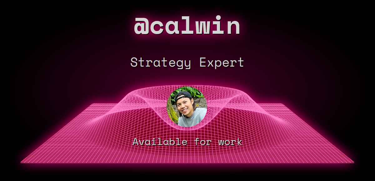 Web3 Strategy Expert in Taiwan: @calwin | Web3 Jobs