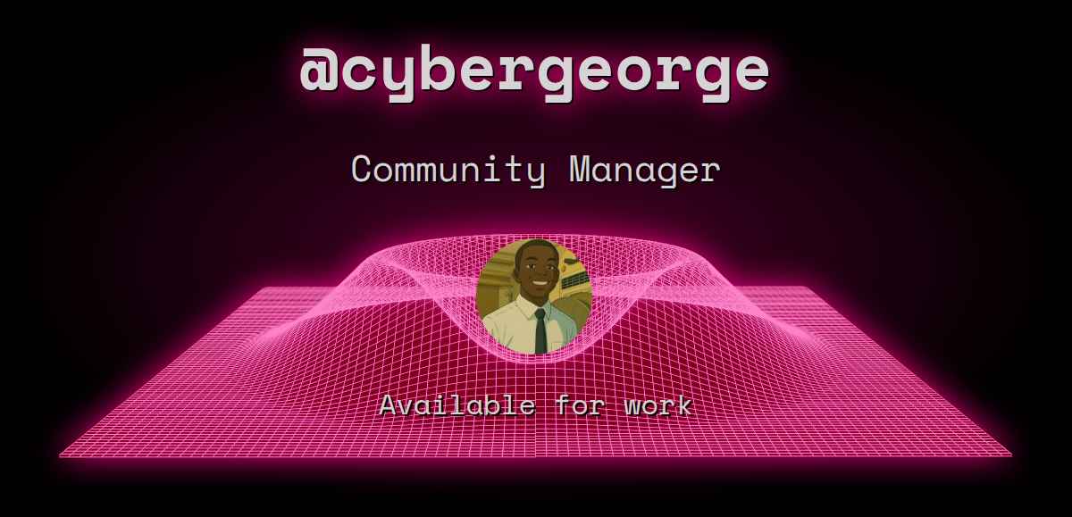Web3 Community Manager in Nigeria: @cybergeorge | Web3 Jobs