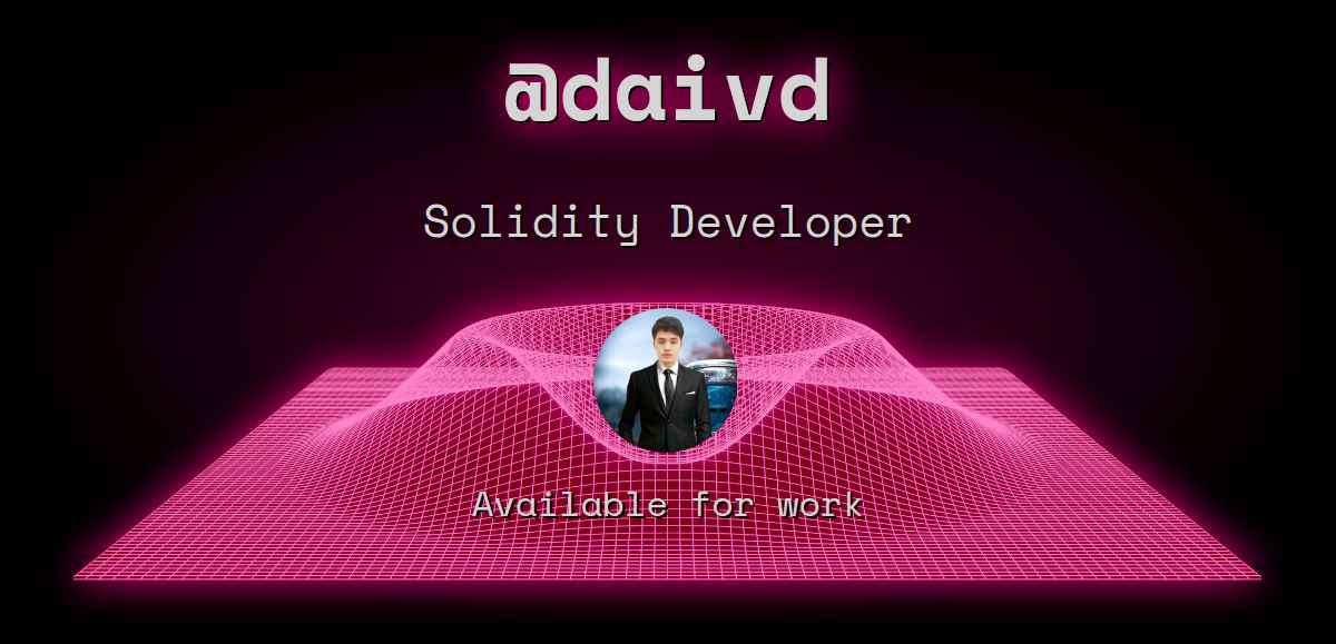 Solidity Developer in United States: @daivd | Web3 Jobs