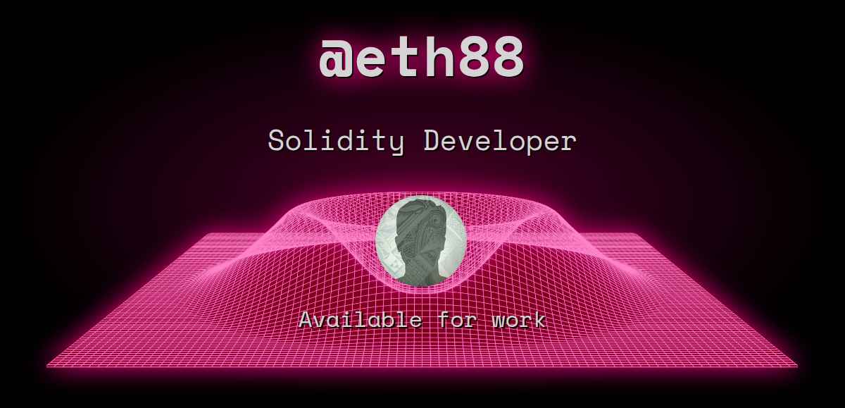 Solidity Developer in France: @eth88 | Web3 Jobs