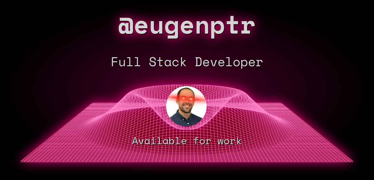 Web3 Full Stack Developer in Remote: @eugenptr | Web3 Jobs