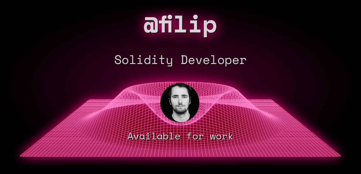 Solidity Developer in United Kingdom: @filip | Web3 Jobs