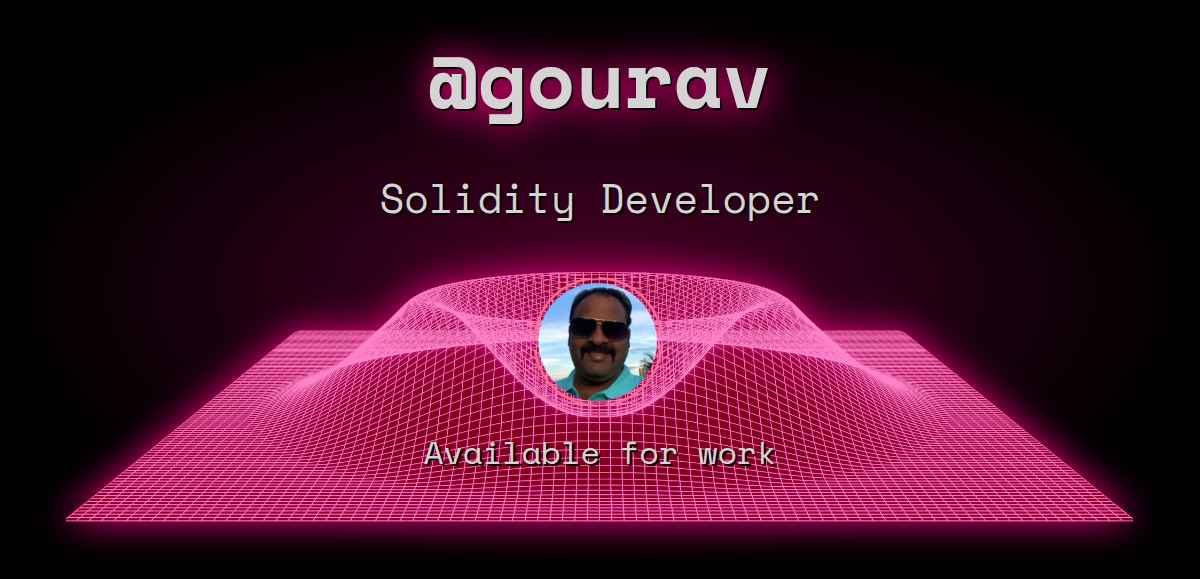Solidity Developer in India: @gourav | Web3 Jobs