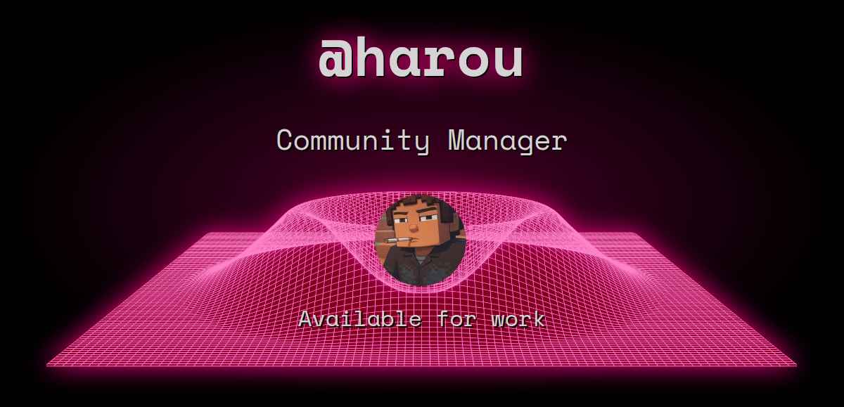 Web3 Community Manager in France: @harou | Web3 Jobs