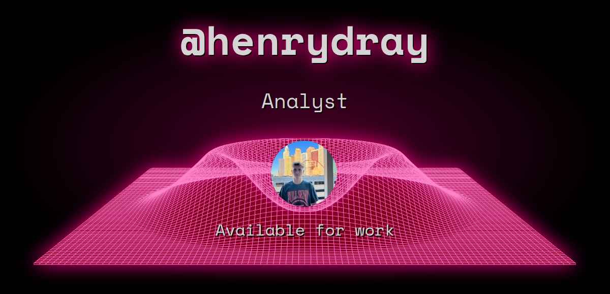 Web3 Analyst in United States: @henrydray | Web3 Jobs
