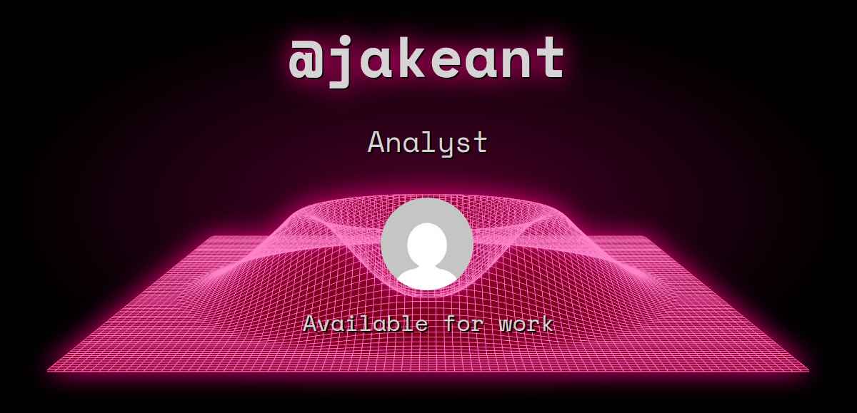 Web3 Analyst in United States: @jakeant | Web3 Jobs