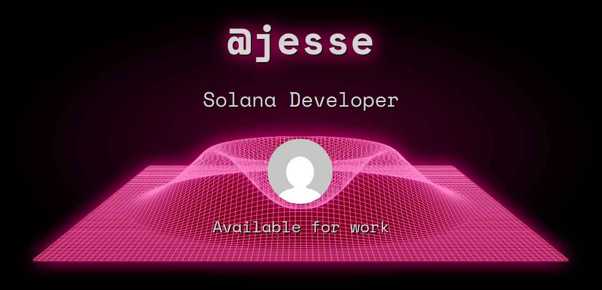 Solana Developer in China: @jesse | Web3 Jobs