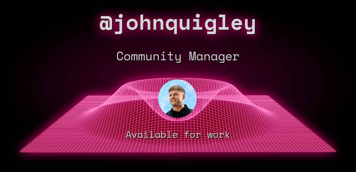Web3 Community Manager in United Kingdom: @johnquigley | Web3 Jobs