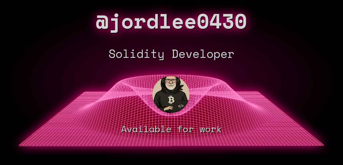 Solidity Developer in United States: @jordlee0430 | Web3 Jobs