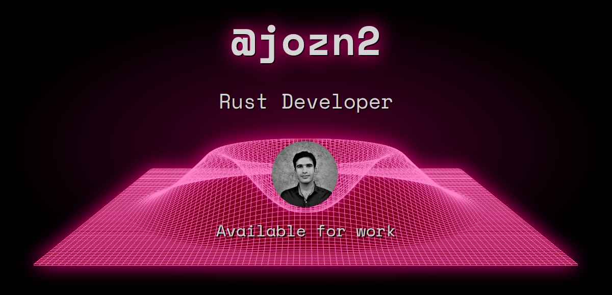Web3 Rust Developer in Turkey: @jozn2 | Web3 Jobs