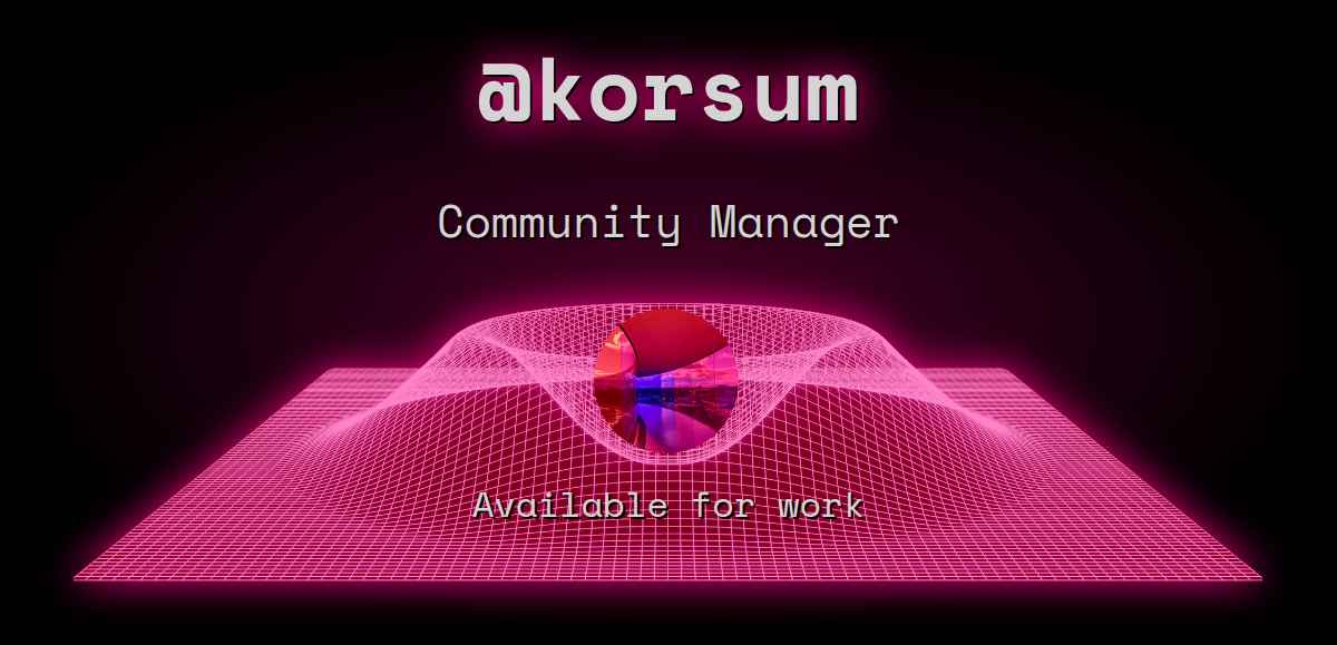 Web3 Community Manager in Austria: @korsum | Web3 Jobs