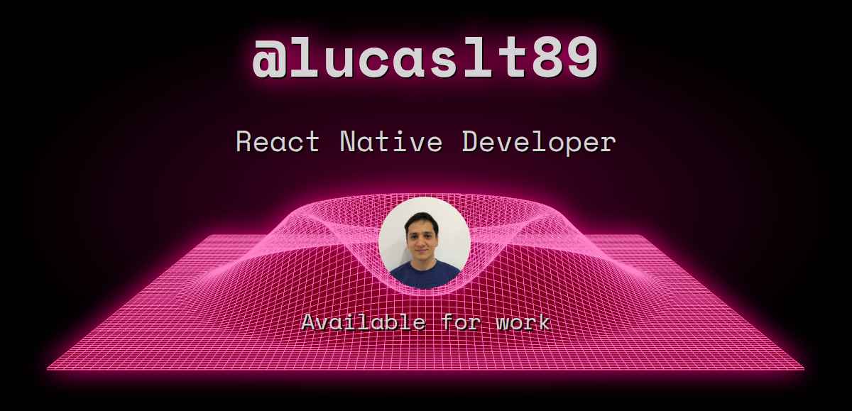 Web3 React Native Developer in Argentina: @lucaslt89 | Web3 Jobs