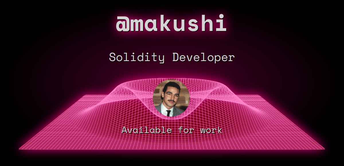 Solidity Developer in France: @makushi | Web3 Jobs