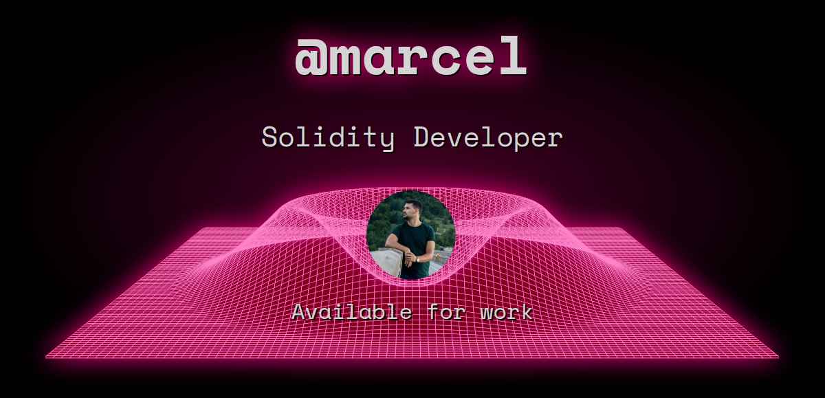 Solidity Developer in Remote: @marcel | Web3 Jobs