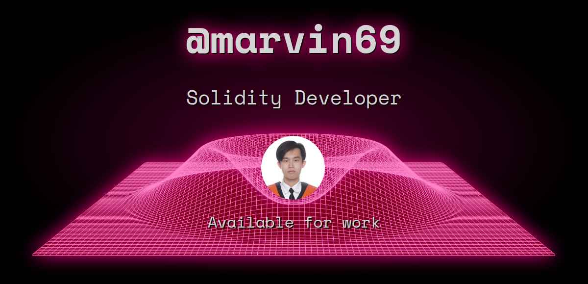 Solidity Developer in Taiwan: @marvin69 | Web3 Jobs