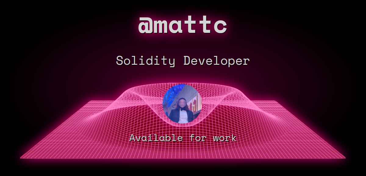 Solidity Developer in United States: @mattc | Web3 Jobs
