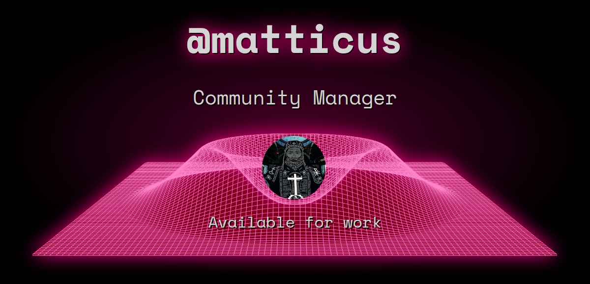 Web3 Community Manager in United States: @matticus | Web3 Jobs