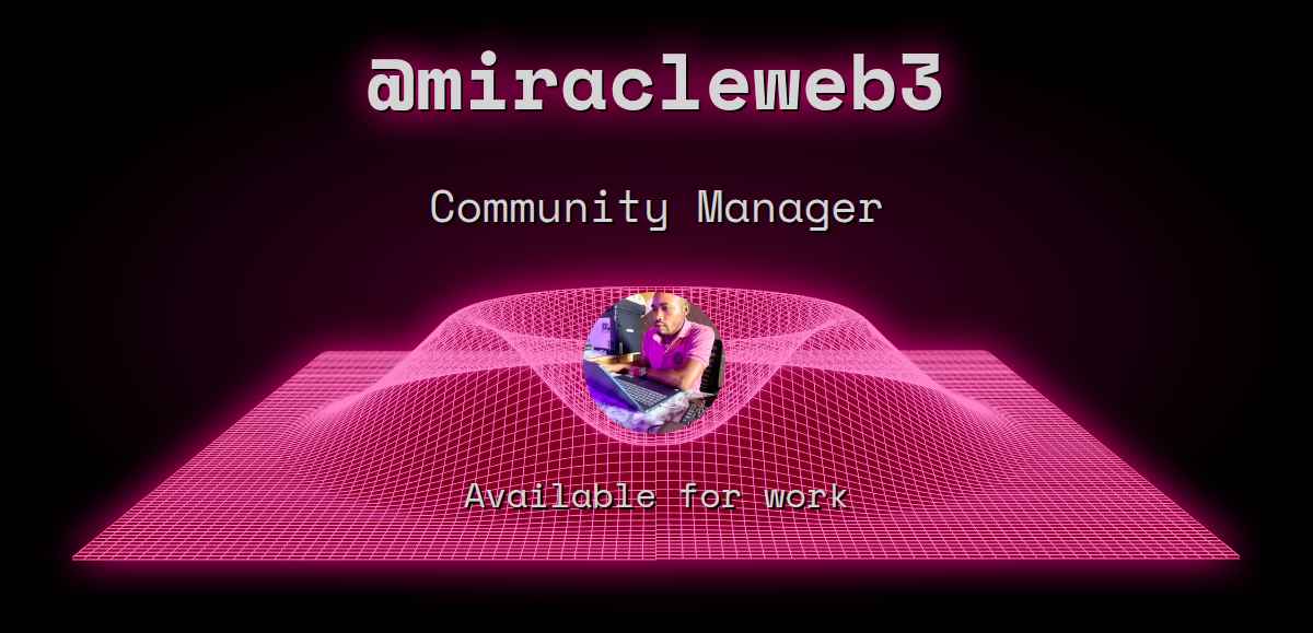 Web3 Community Manager in Nigeria: @miracleweb3 | Web3 Jobs