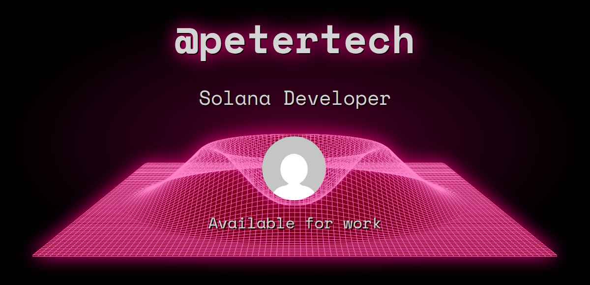 Solana Developer in Nigeria: @petertech | Web3 Jobs