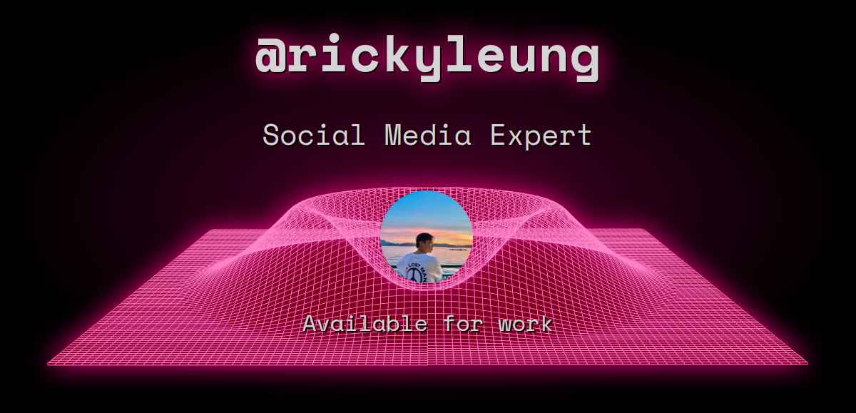 Web3 Social Media Expert in Hong Kong: @rickyleung | Web3 Jobs