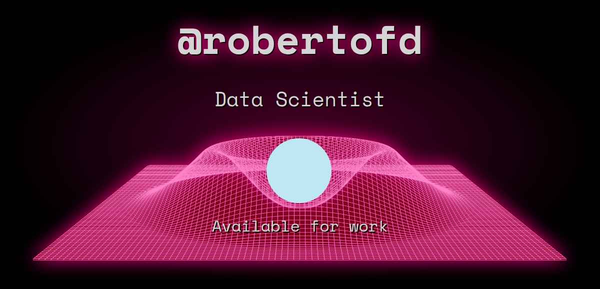 Web3 Data Scientist in Spain: @robertofd | Web3 Jobs