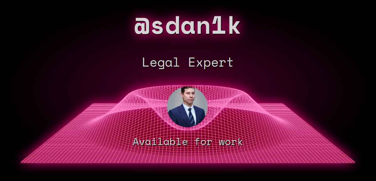 Web3 Legal Expert in Remote: @sdan1k | Web3 Jobs
