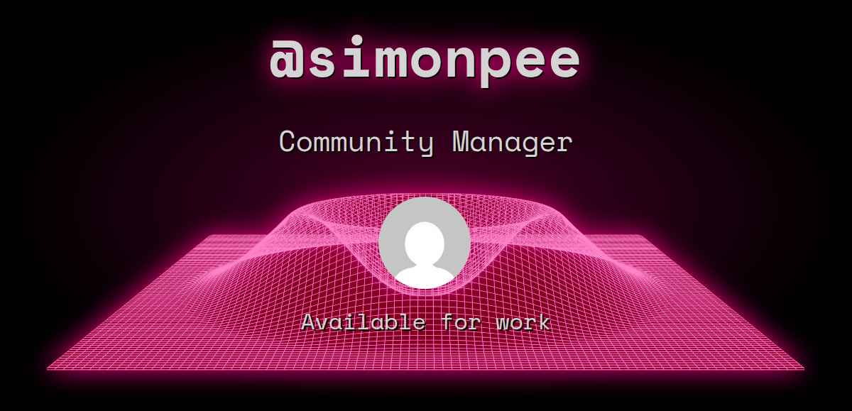 Web3 Community Manager in United States: @simonpee | Web3 Jobs