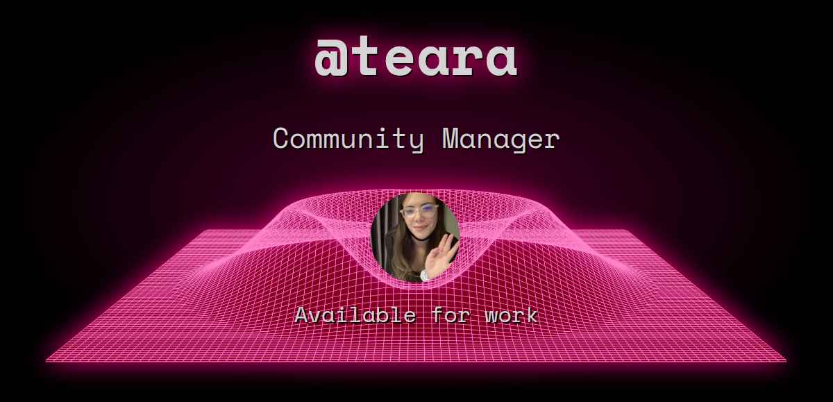 Web3 Community Manager in United States: @teara | Web3 Jobs