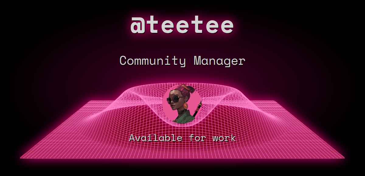Web3 Community Manager in Nigeria: @teetee | Web3 Jobs