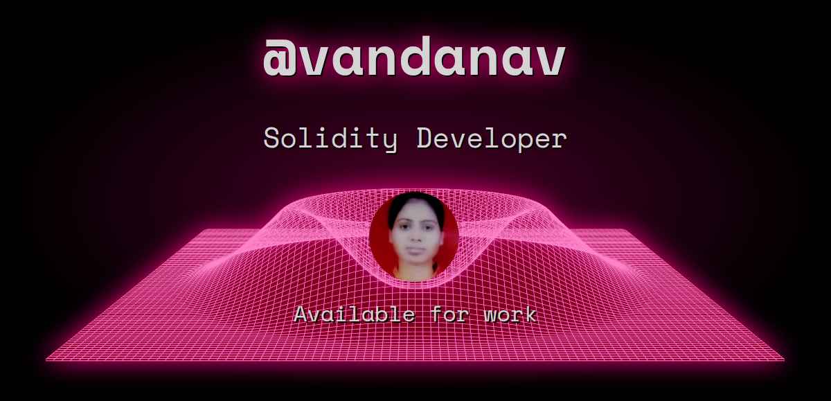 Solidity Developer in India: @vandanav | Web3 Jobs