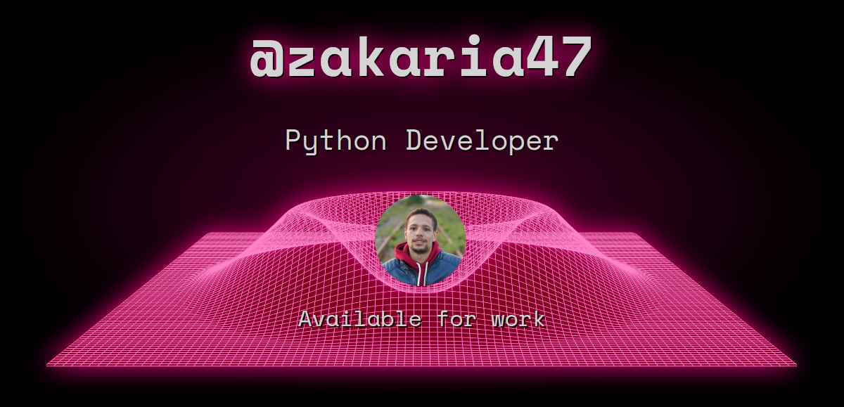 Web3 Python Developer in Morocco: @zakaria47 | Web3 Jobs